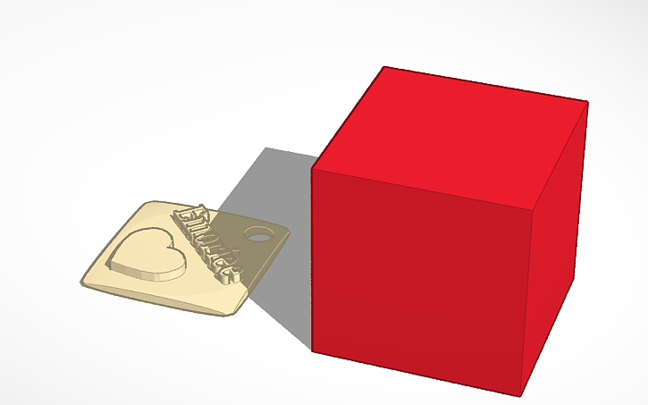 3D design Emoriee key ring - Tinkercad