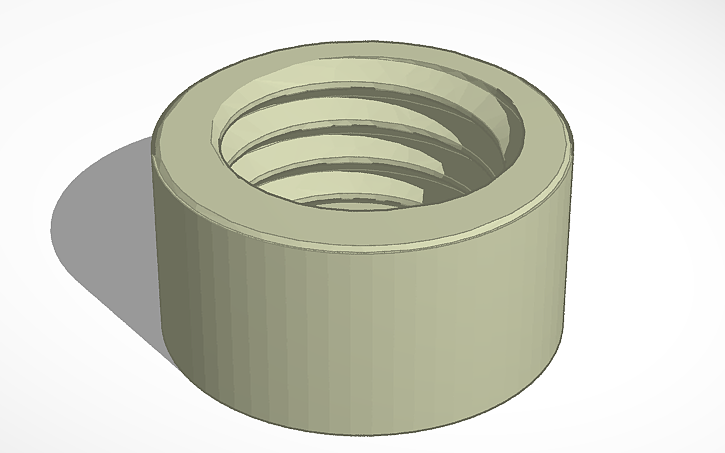 3D design M14 Nut - Tinkercad