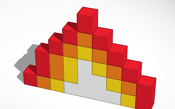 3D design fire - Tinkercad