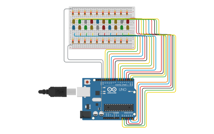 Circuit design Strober - Tinkercad