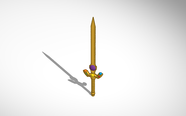 3D design Infinity Sword - Tinkercad