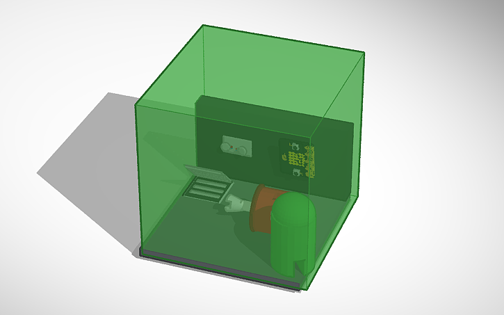 3D design What green thinks happened... - Tinkercad