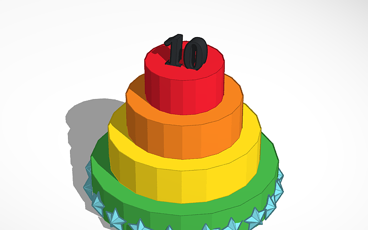 3D design cake | Tinkercad
