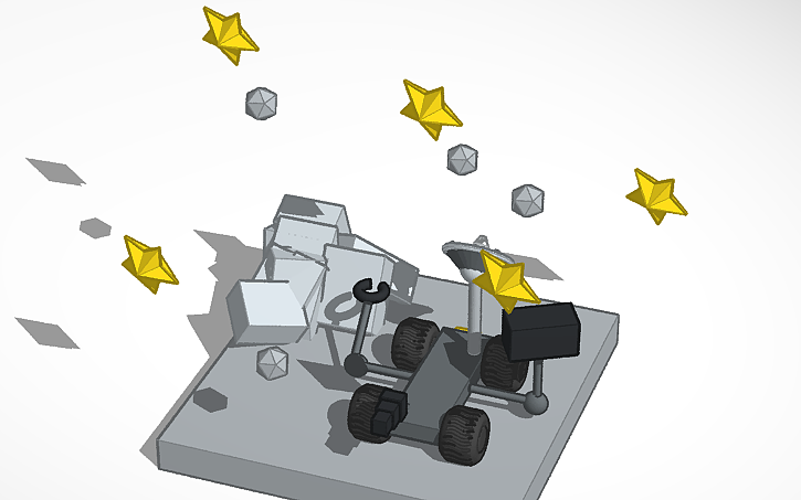 3D design Lunar rover - Tinkercad
