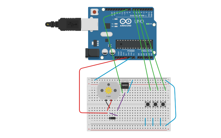 Circuit Design Эксперимент №9 Миксер Tinkercad