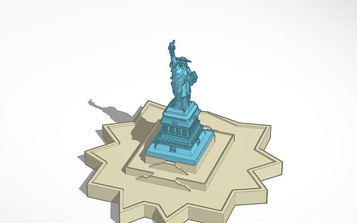 3D design Statue of Liberty - Tinkercad