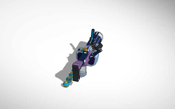 3D design Jester Junkrat Grenade Launcher - Tinkercad