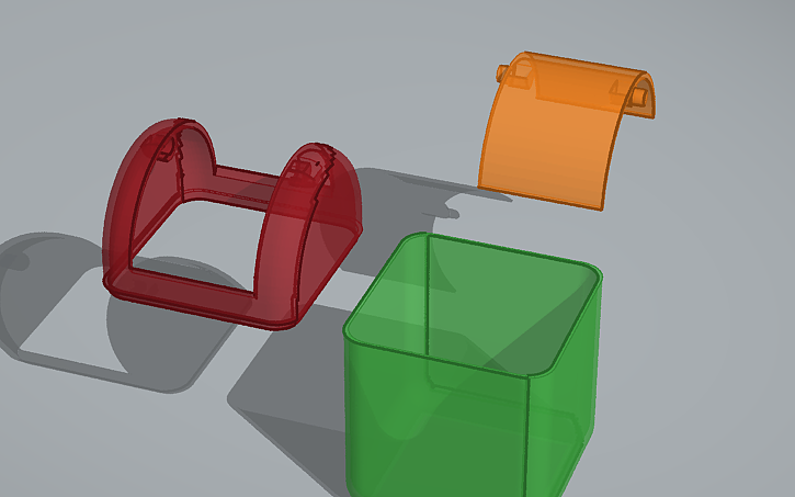 3D design Mini Trash Can - Tinkercad