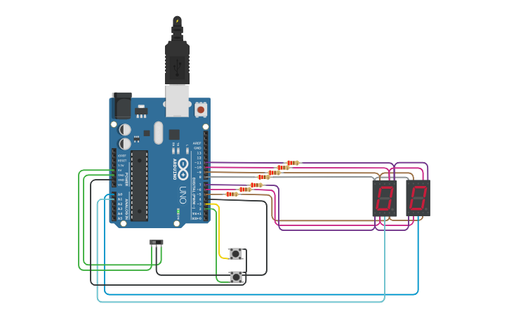 Circuit design parcial parte 2 - Tinkercad Circuit design parcial parte 2 - Tinkercad