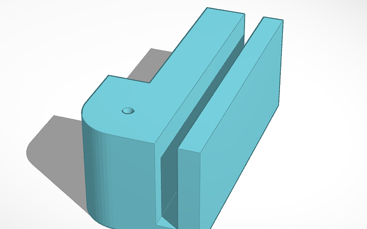 3D design slide hinge - Tinkercad