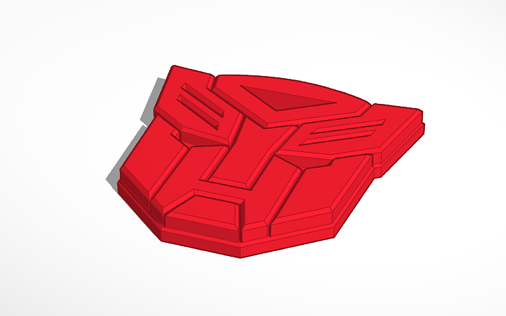 3D design Autobot logo - Tinkercad