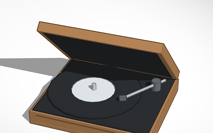 3D design Record Player - Tinkercad