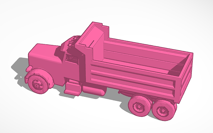 3D design N Scale Dump Truck (remixed) - Tinkercad