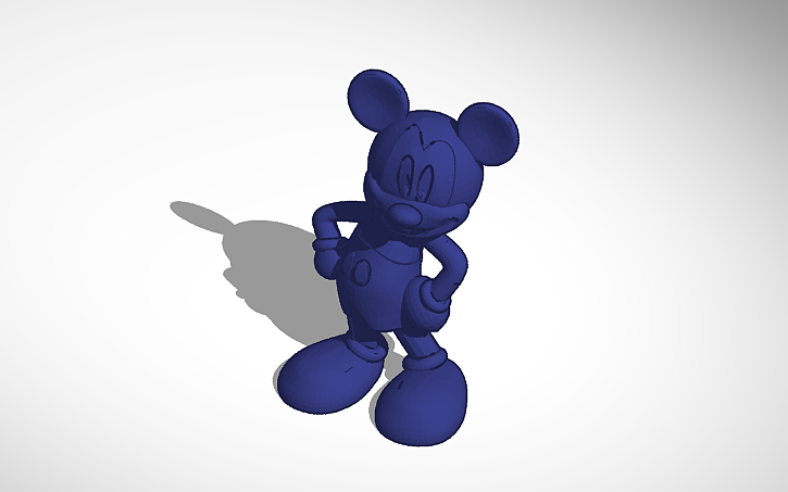 3D design mickey mouse - Tinkercad