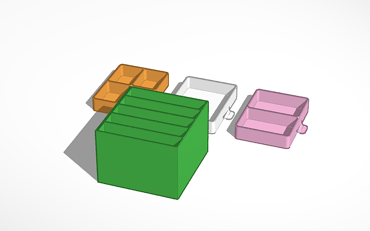 3D design 163- Masaüstü Çekmece Kutusu | Tinkercad