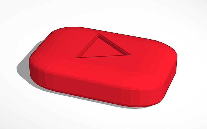 3D design play button - Tinkercad