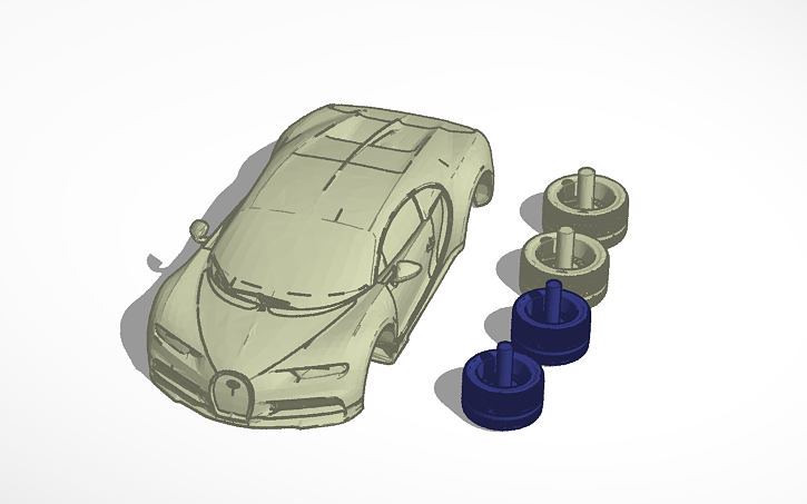 3D design Bugatti - Tinkercad