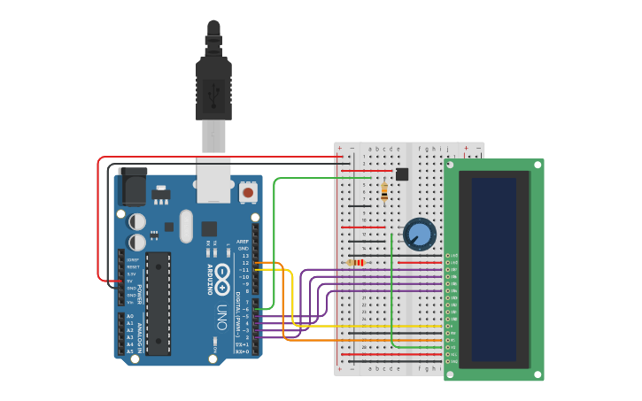 Circuit design Crystal Ball - Tinkercad