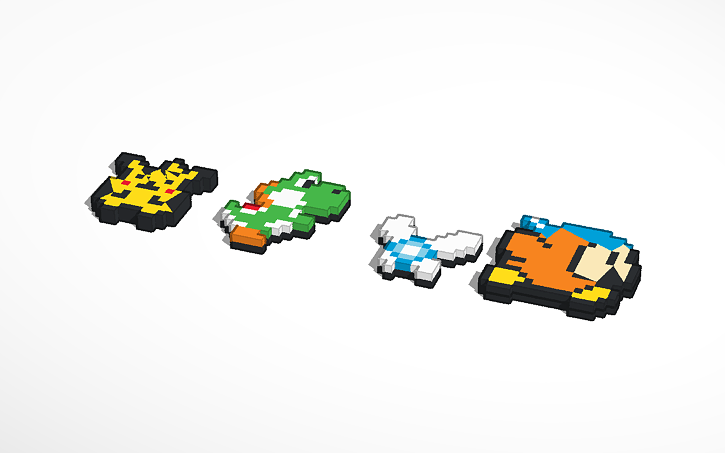 3D design Top 4 Videogame companions | Tinkercad