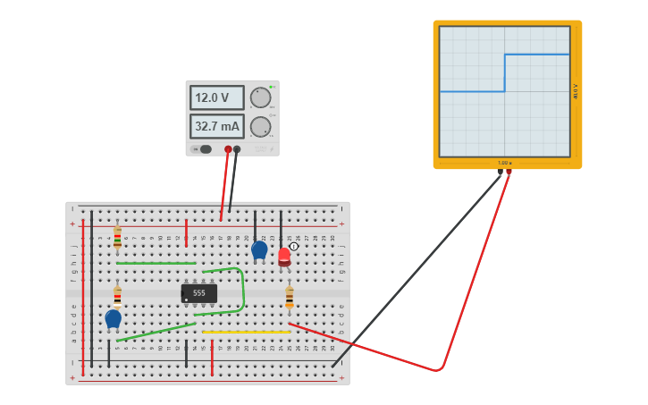 Circuit Design 555 Timer Tinkercad