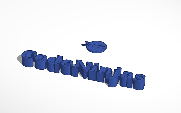 3D design Code Ninjas 3d print - Tinkercad