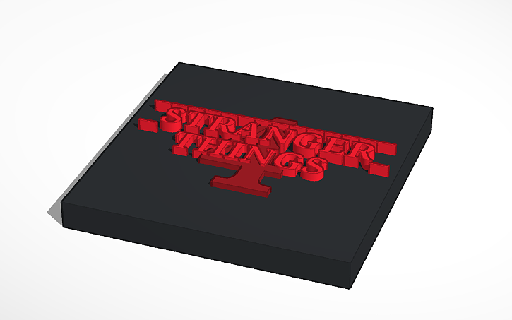 3D design STRANGER THINGS 4 | Tinkercad
