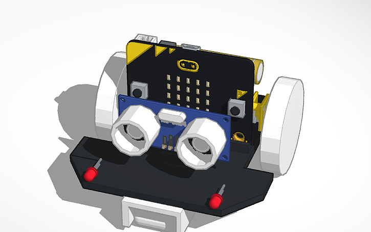 3D design Maqueen 3D for students TEC - Tinkercad