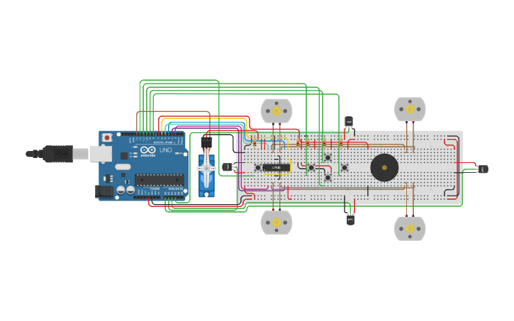 Circuit design MFROST_33_Fire Alarm | Tinkercad