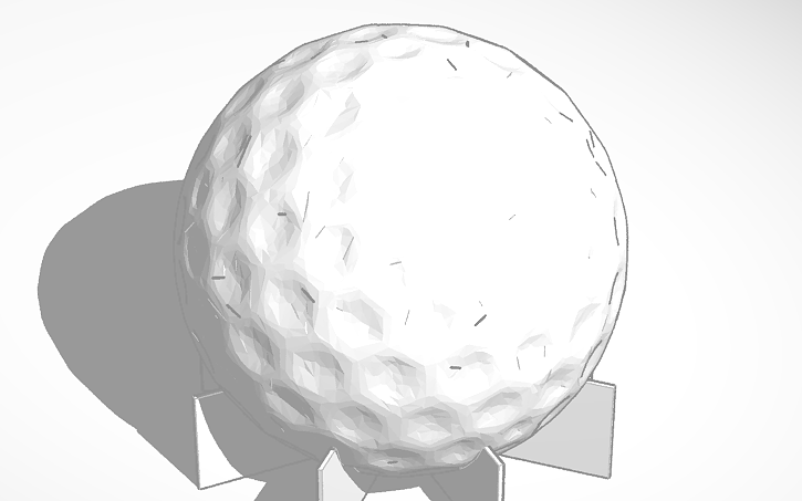 3D design Golf Ball - Tinkercad