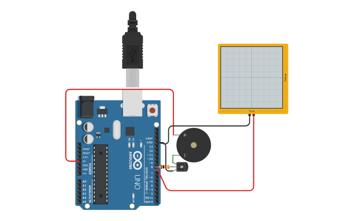 Circuit design ARDUINO MUSICAL - Tinkercad