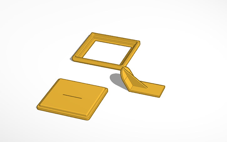 3D design Printable Passport Photo Frame - Tinkercad