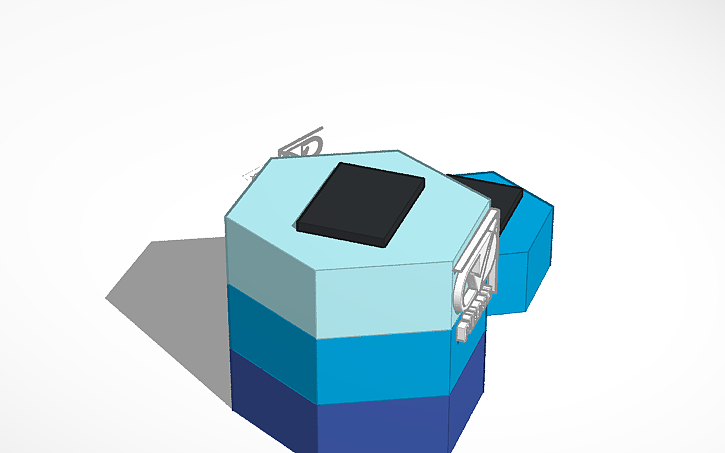 3D design Pill Box - Tinkercad