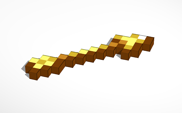 3D design Minecraft Spectral Arrow - Tinkercad