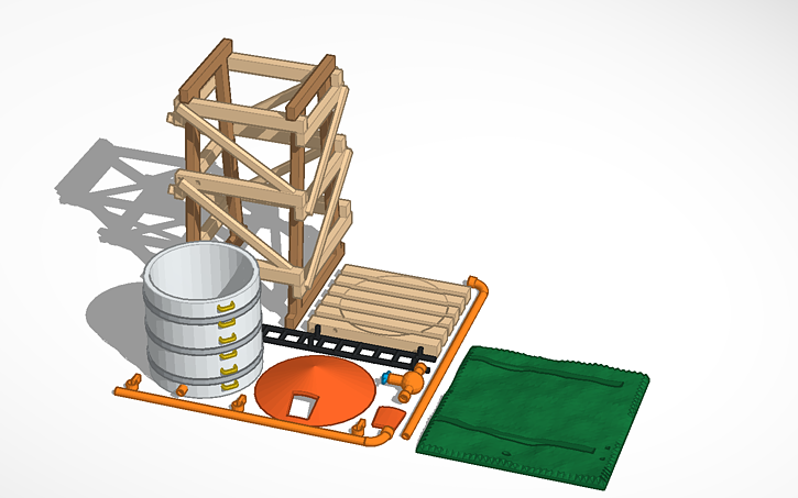 3D design Water Tower Assembly | Tinkercad
