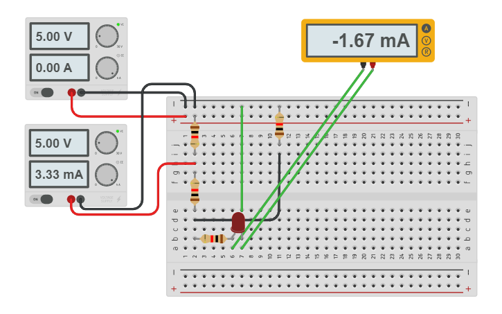 Circuit design Simple Circuit Project - Tinkercad