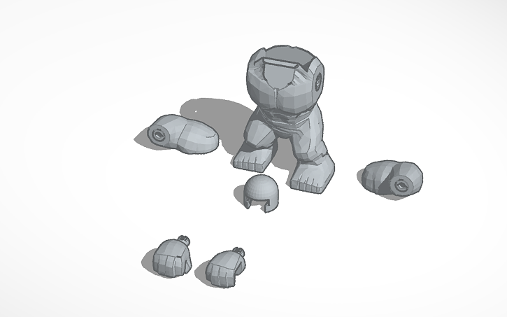 3D design Lego Big Fig Suit Base - Tinkercad