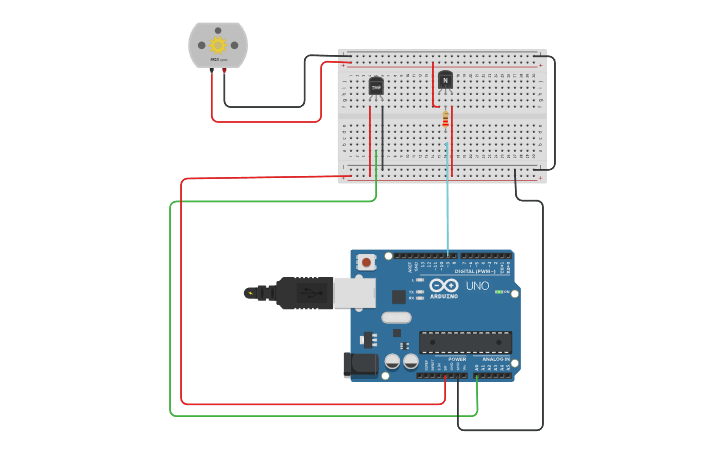 Circuit design Practica 12 Joel Trevizo - Tinkercad