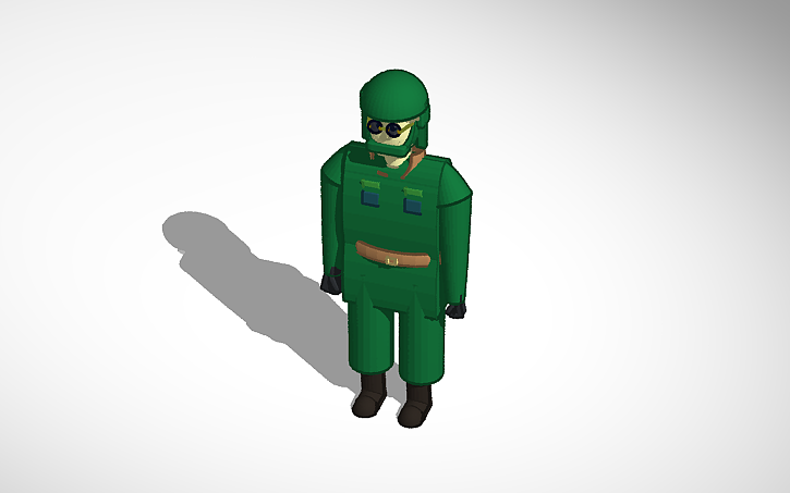 3D design Soldier - Tinkercad