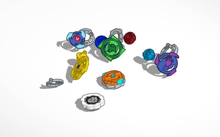 3D design Beyblade "BURST" - Tinkercad