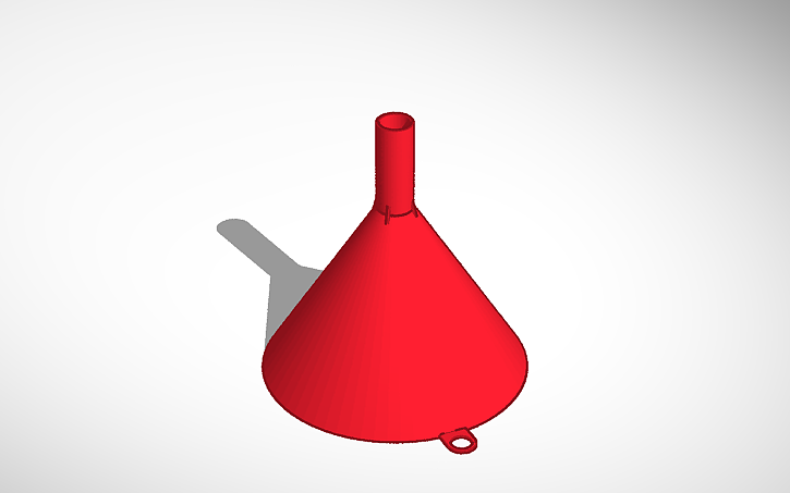 3D design Embudo - Tinkercad