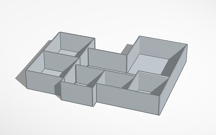 3D design interior - Tinkercad