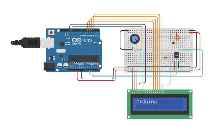 Circuit design TEMPERATURA CELSIUS - Tinkercad