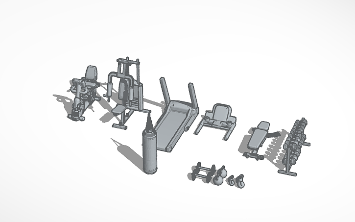 3D design Academia (Gym) - Tinkercad