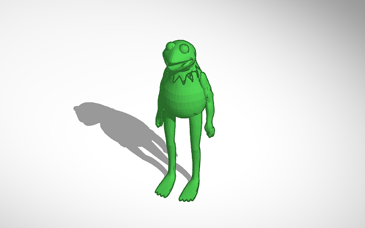 3D design Kermit - Tinkercad
