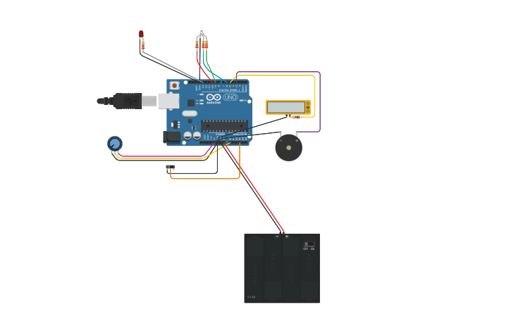 Circuit design Ghostbusters K.U.D Meter (Arduino) | Tinkercad