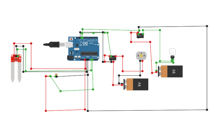 Circuit Design Smart Agriculture Tinkercad