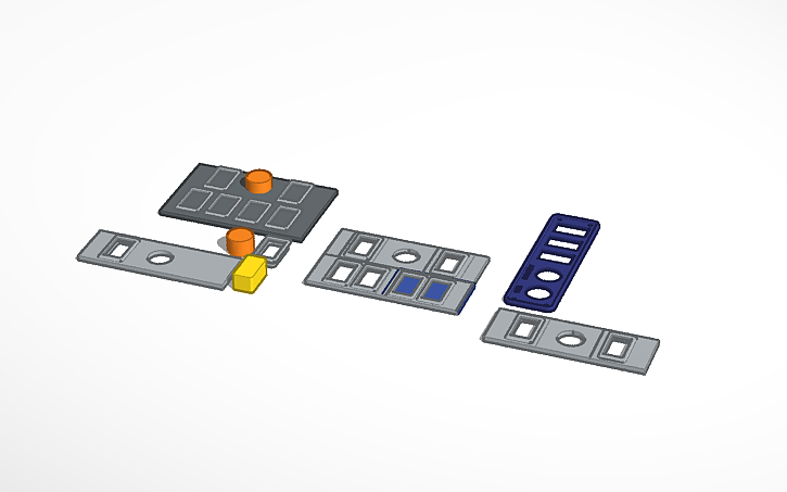 3D design Switch panel - Tinkercad