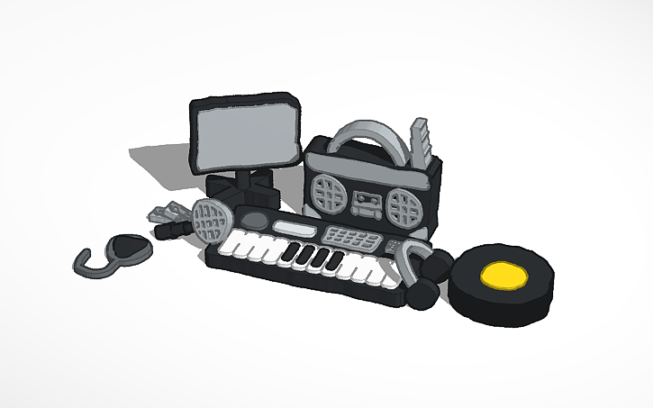 3D design Scribble Recording Studio (Inspired by Contemporary Music Fan ...