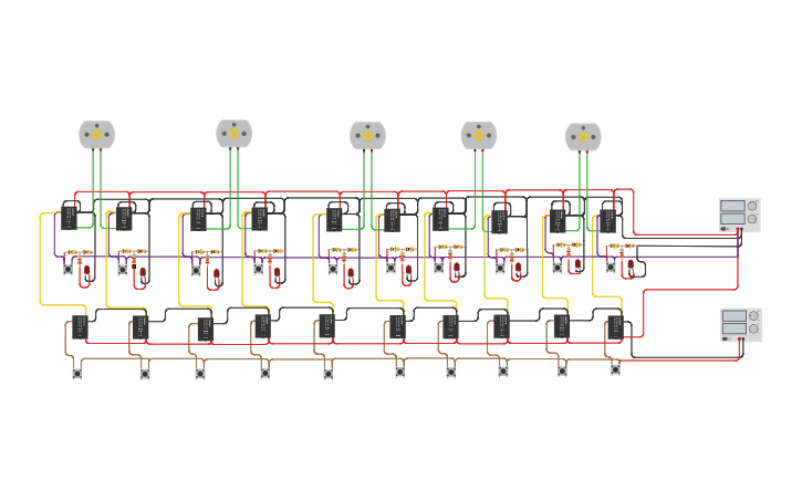 Circuit design Relay to Relay - Tinkercad