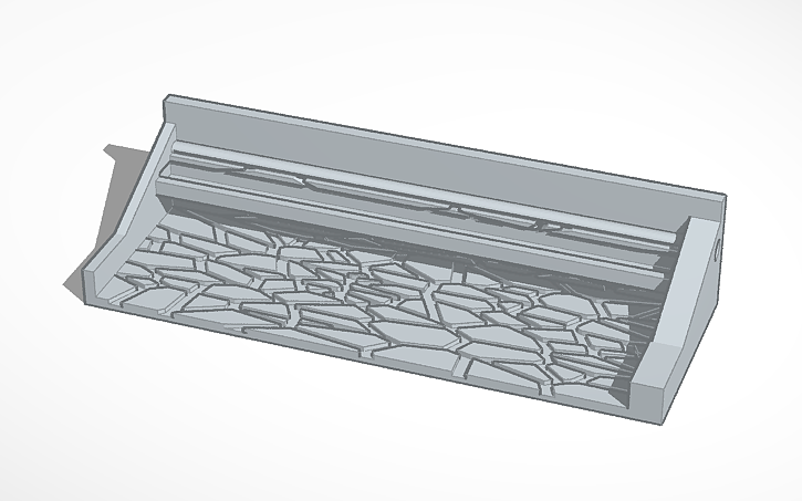 3d Design Fuente Pared Cascada Tinkercad